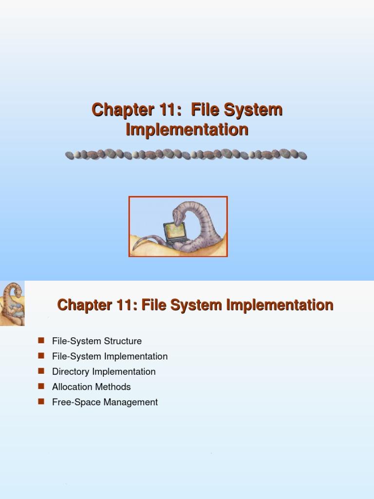 Chapter 11: File System Implementation | PDF | File System | Computer File
