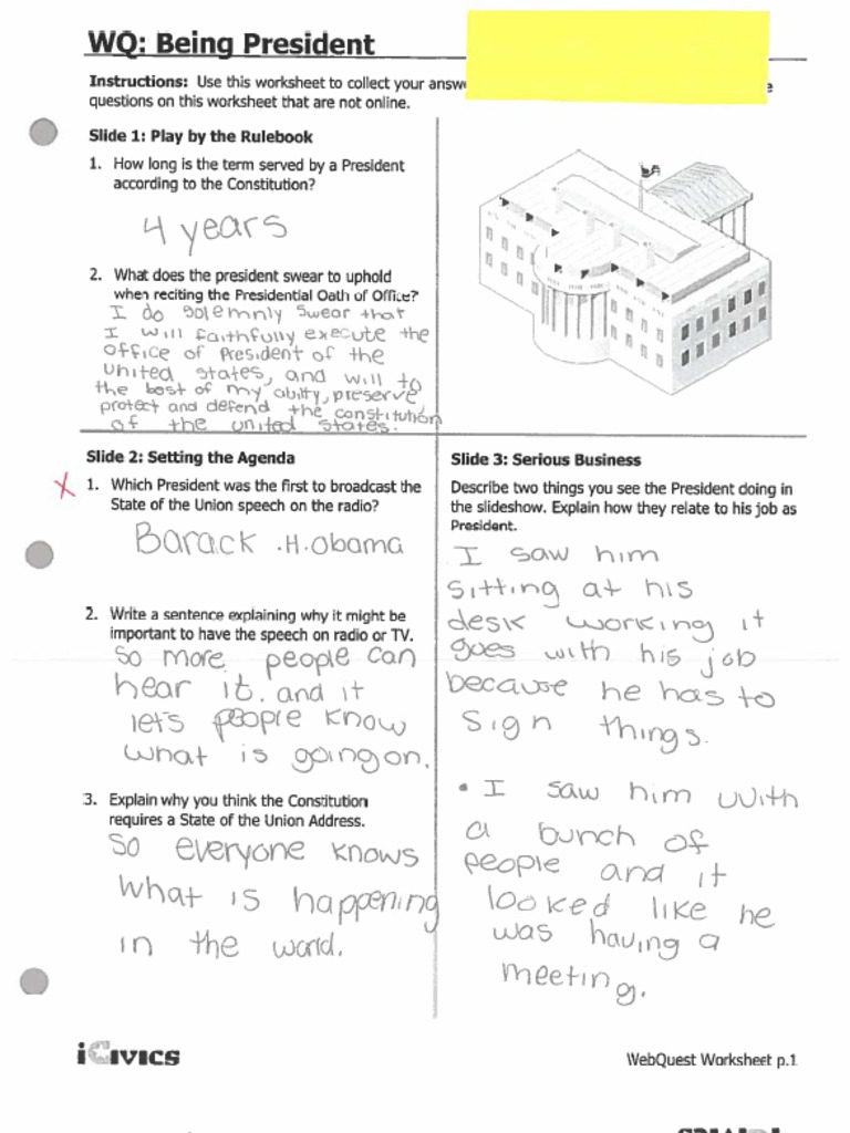 Being President Student Sample | PDF