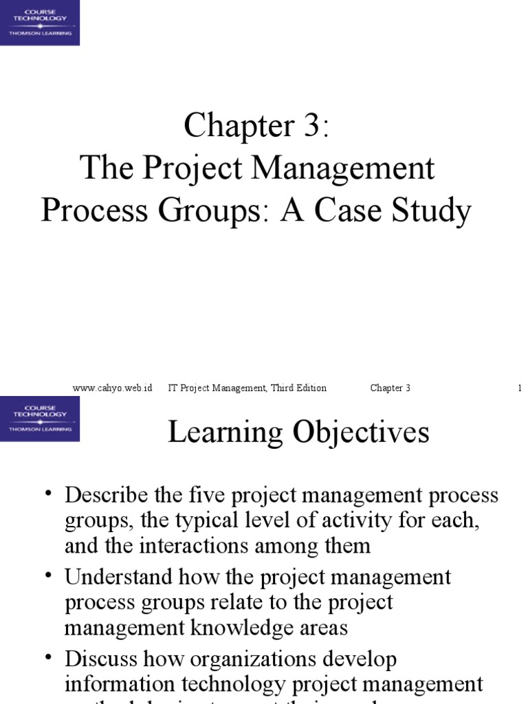 Chap03 The Project Management Process Groups A Case Study | PDF ...