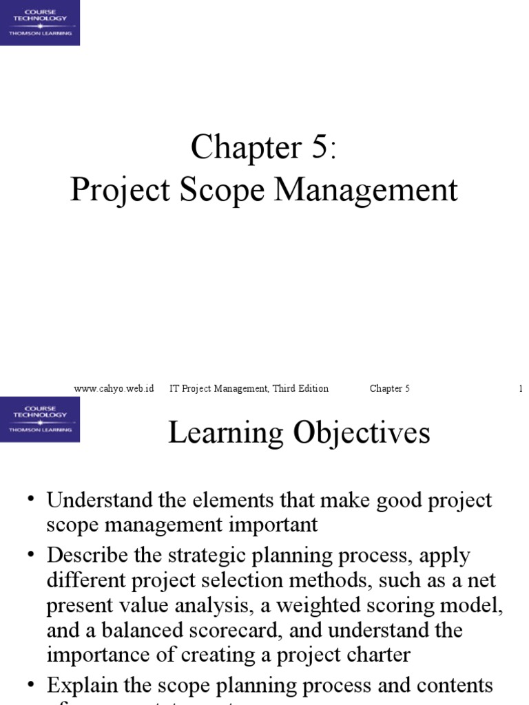 Project Scope Management Overview | PDF | Net Present Value | Project ...