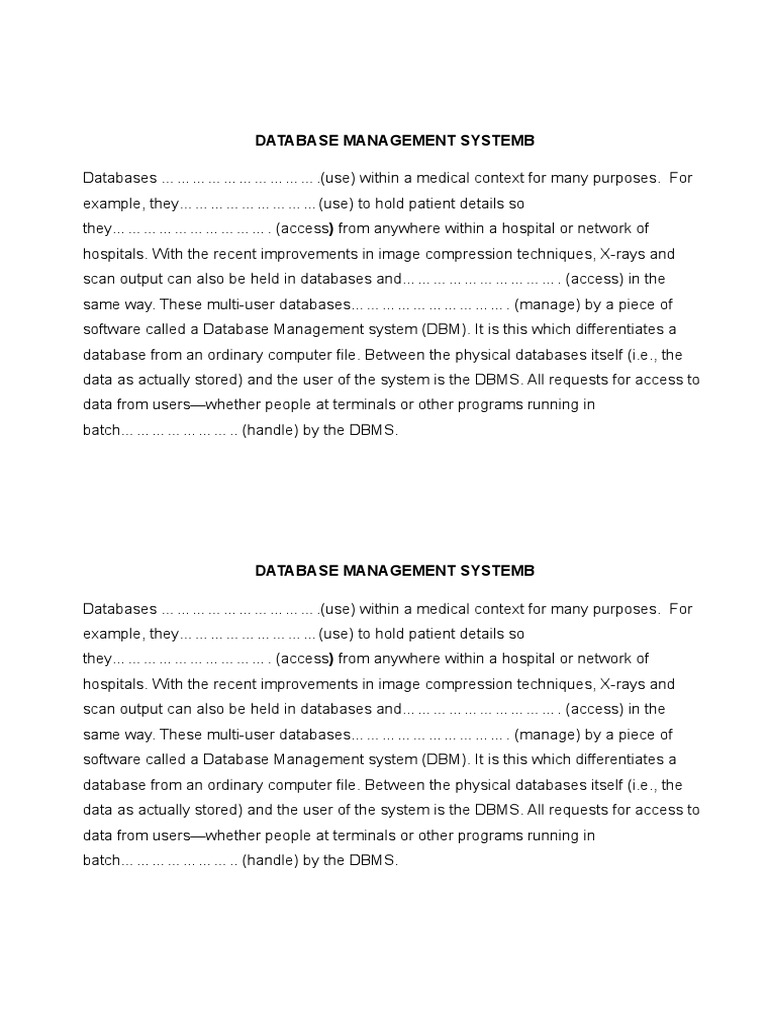 Database Management Systemb | Pdf