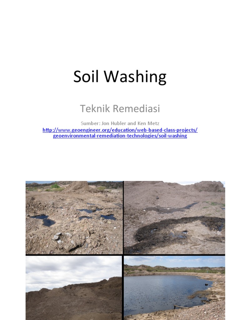 Soil Washing: Teknik Remediasi | Download Free PDF | Environmental ...