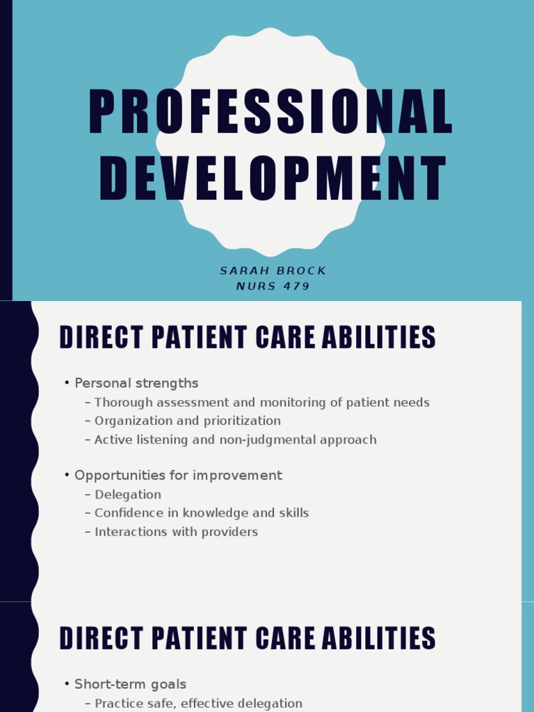 Professional Development Powerpoint | PDF | Nursing | Nurse Practitioner