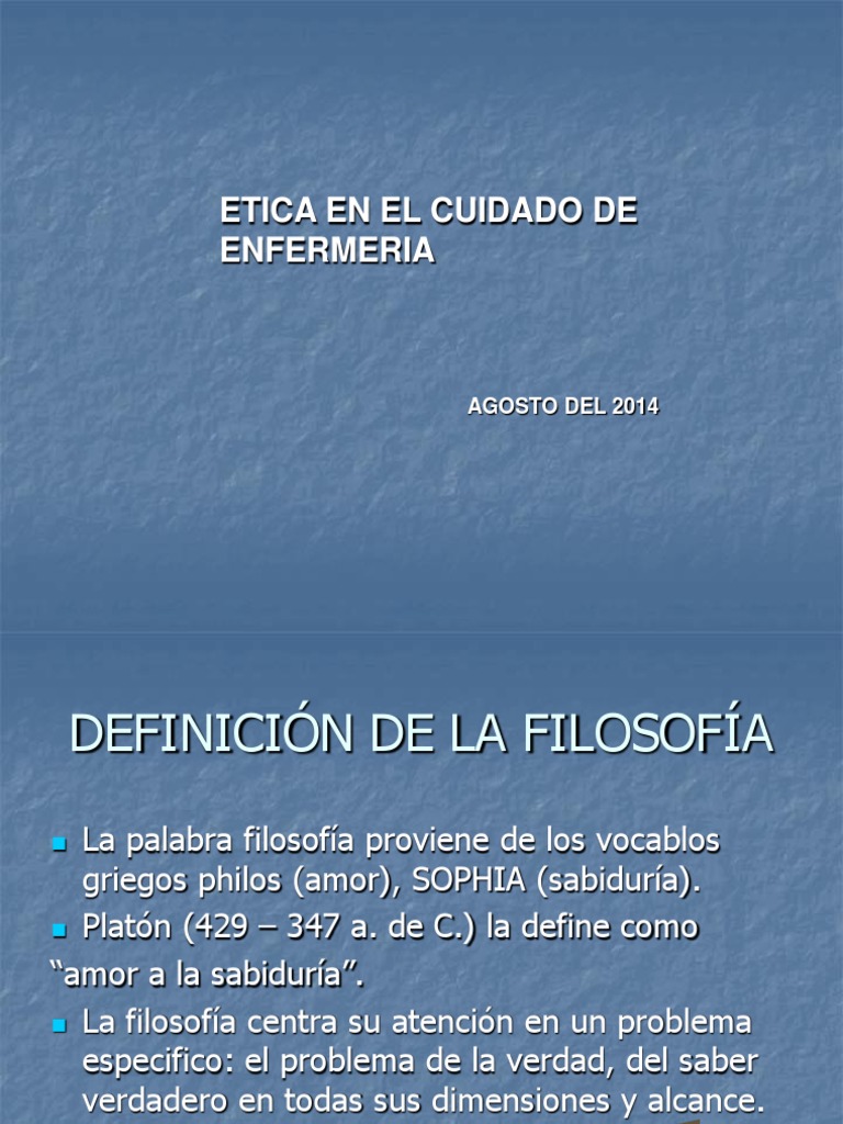 Etica en Enfermeria | PDF | Enfermería | Moralidad