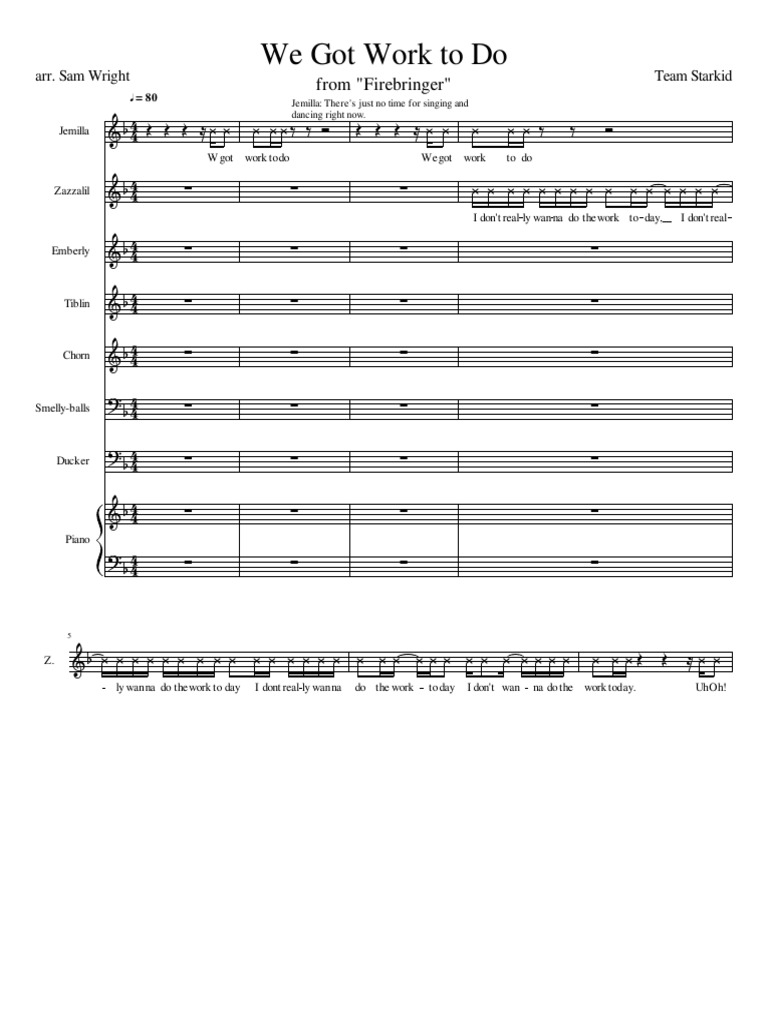 We Got Work To Do: From "Firebringer" | PDF