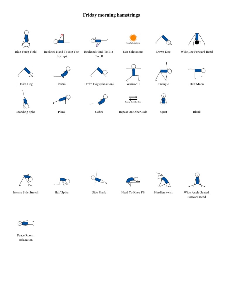 Clear Yoga Sequence for Hamstrings | PDF