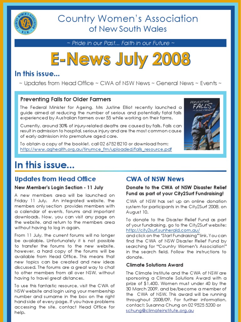 CWA Enews | PDF | Caregiver | Health Care