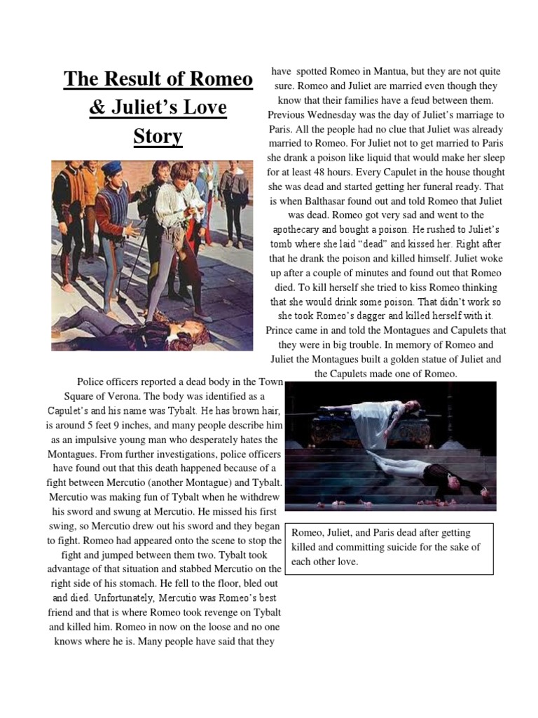 Randy News Article | PDF | Characters In Romeo And Juliet | Romeo And ...