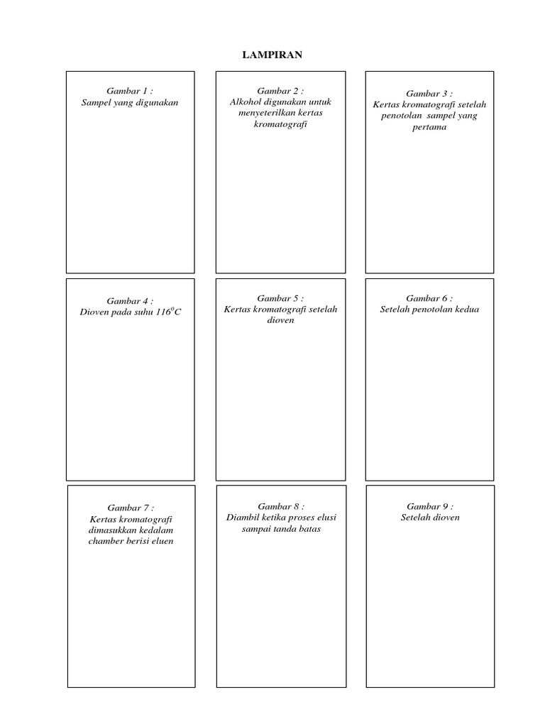 Template Lampiran Foto | PDF