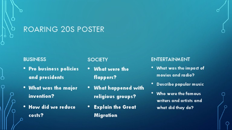 Roaring 20s: Business, Society, Entertainment | PDF | Social Science