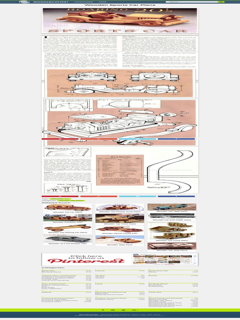 Wooden Sports Car Plans | PDF