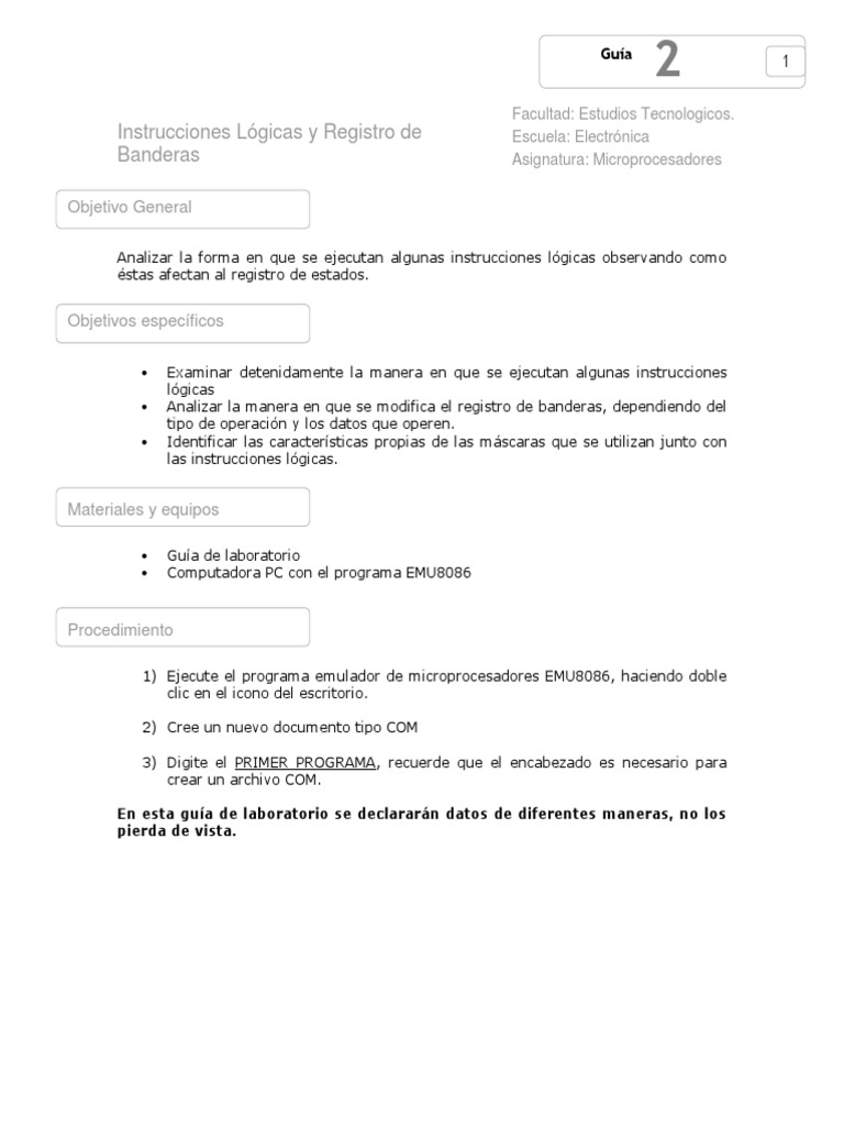 Guia 2 PDF | PDF | Programa de computadora | Programación