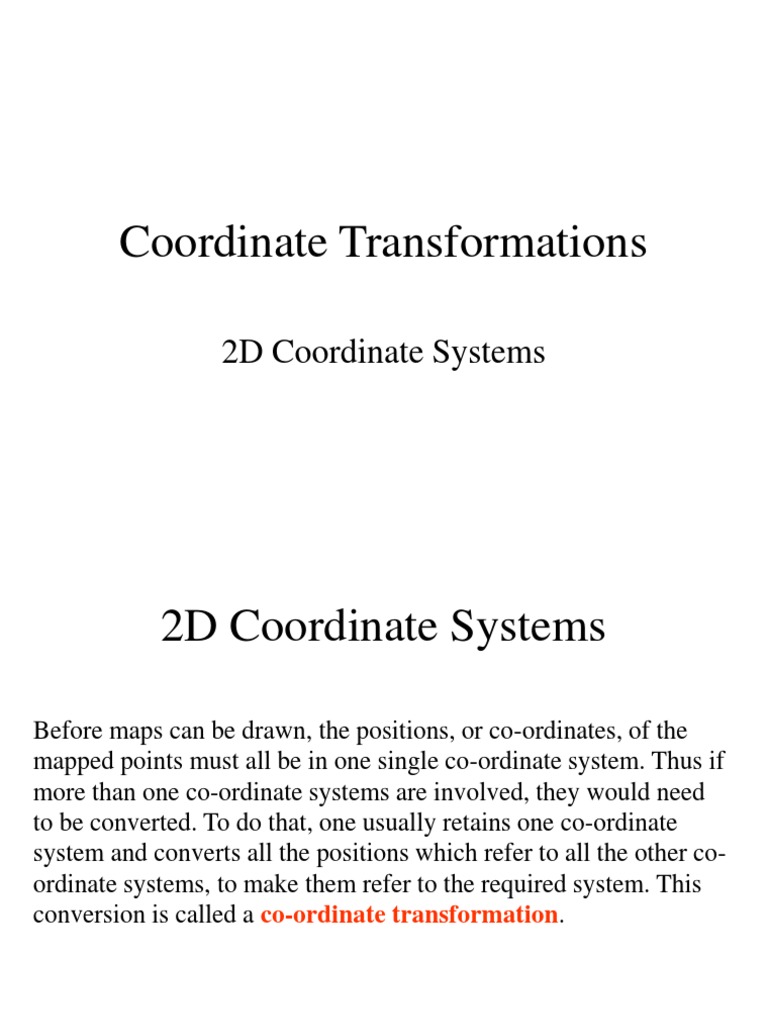 240 Transformations Pdf Cartesian Coordinate System Coordinate System