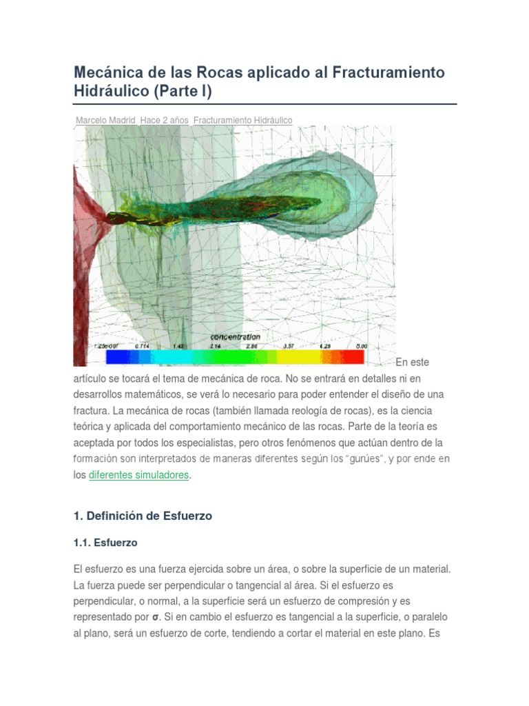 Mecánica de Rocas en Fracturamiento | PDF | El módulo de Young ...