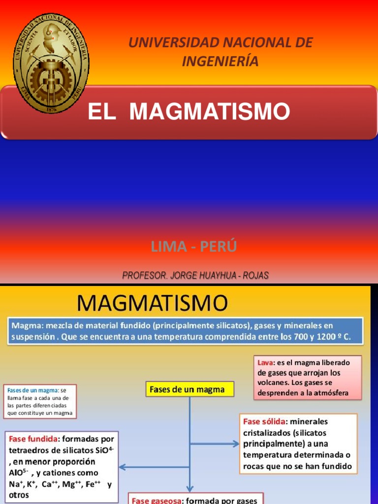 Geología 2 Magmatismo | PDF | Volcán | Magma