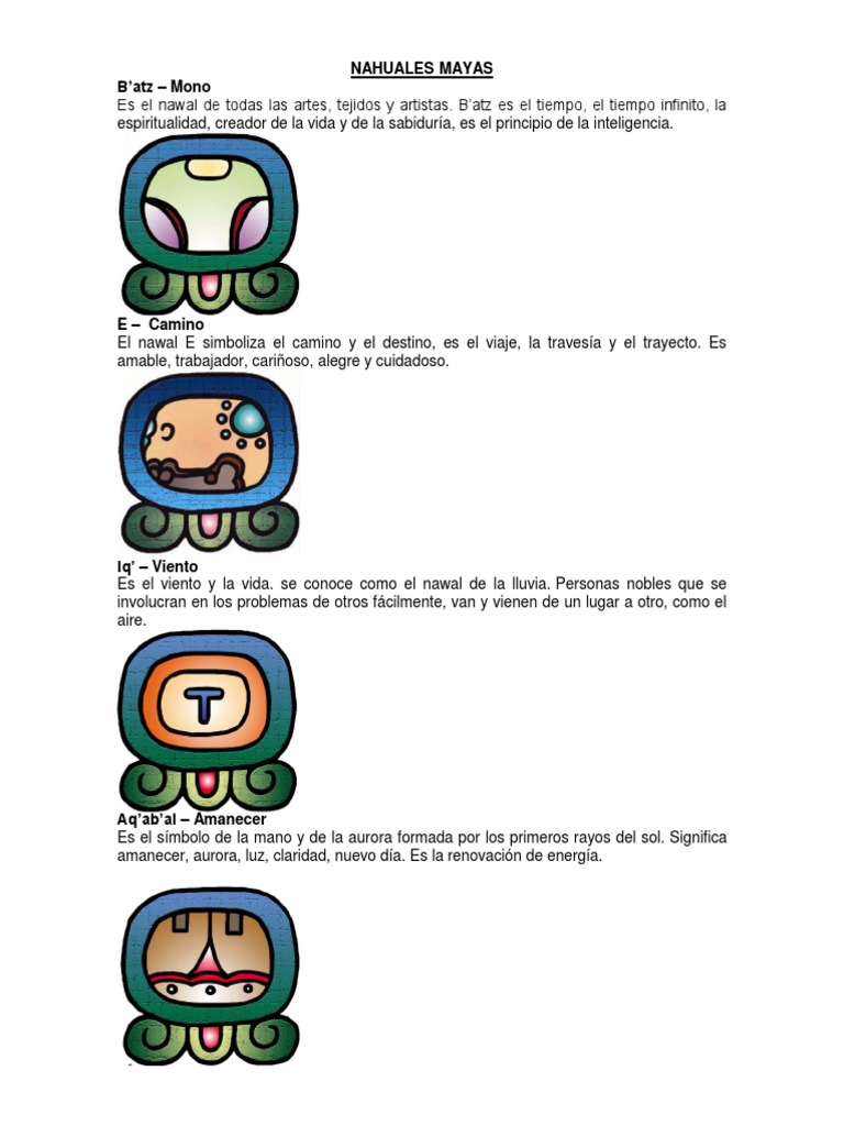 20 Nahuales Mayas y sus Significados | PDF | Naturaleza