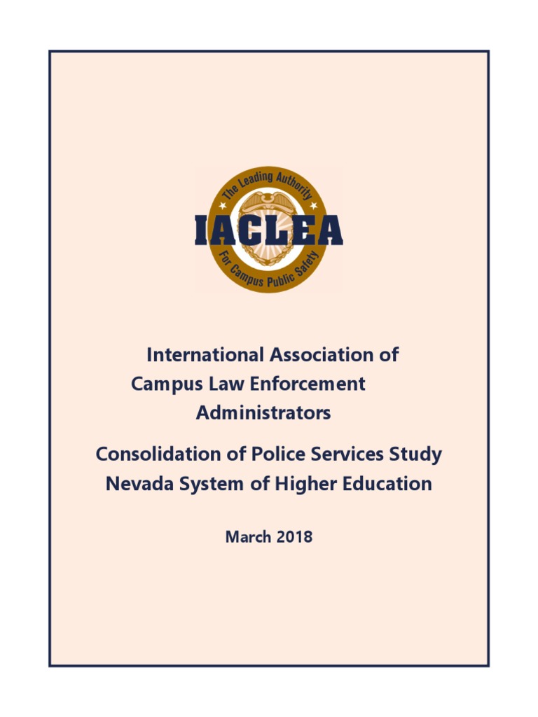 IACLEA Final Report - April 2018 | PDF | Security Guard | Police