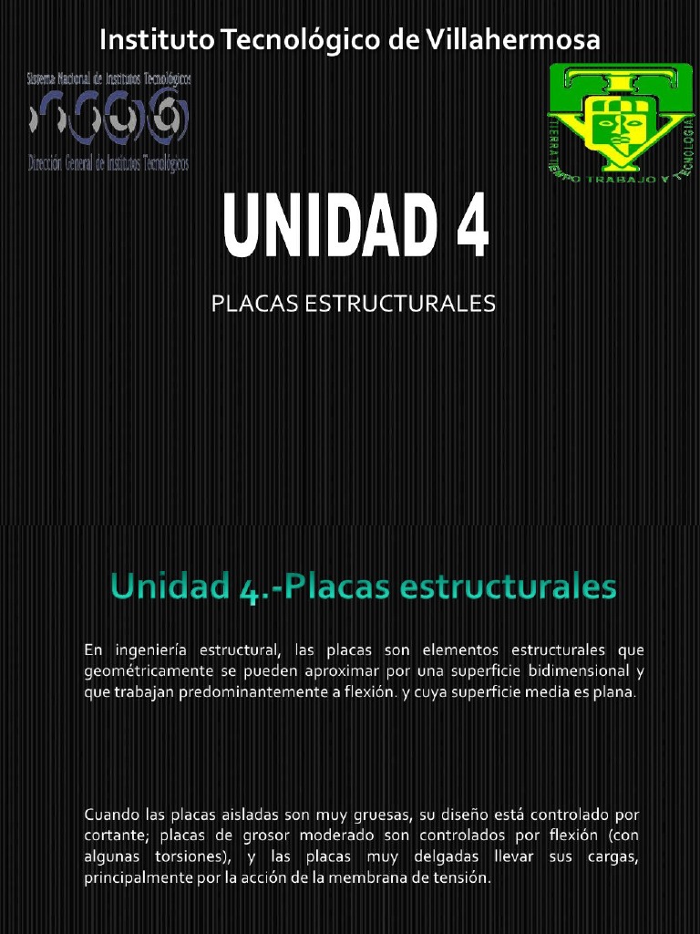 Unidad 4 Placas Estructurales | PDF