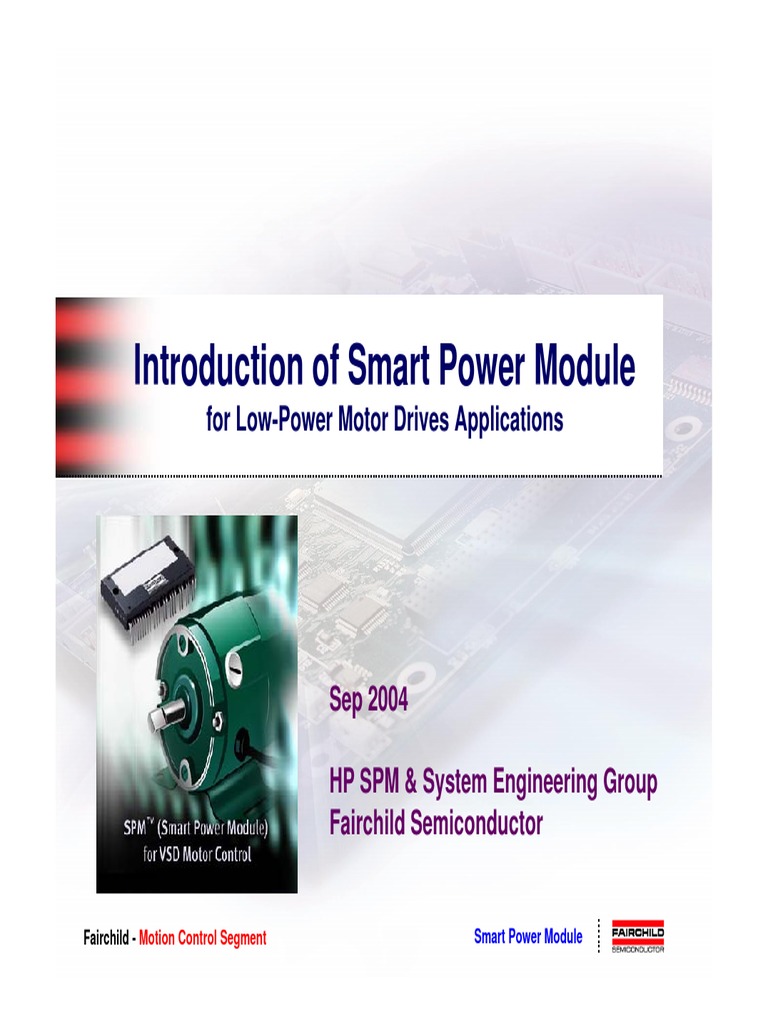 Introduction of Smart Power Module: For Low-Power Motor Drives ...