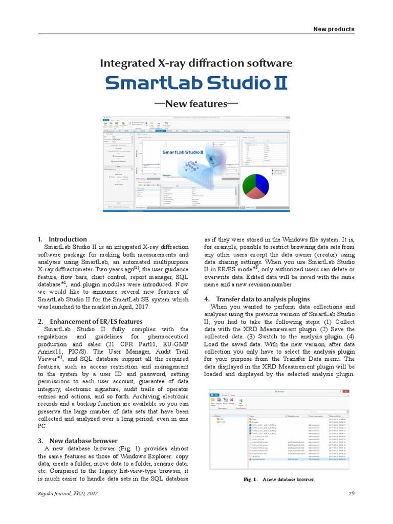 Rigaku Journal 33-2-29-31 | PDF | Databases | Cluster Analysis
