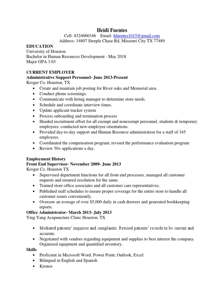Resume 2018 | PDF