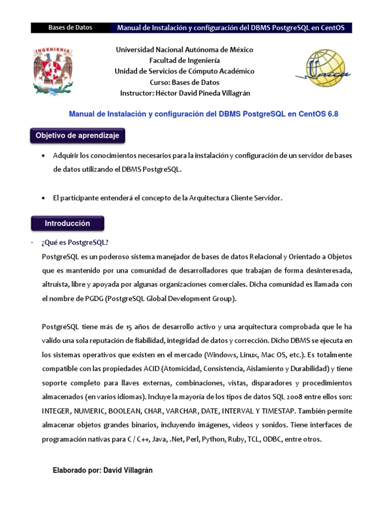 Manual de Instalación de PostgreSQL | PDF | Postgre Sql | Contraseña