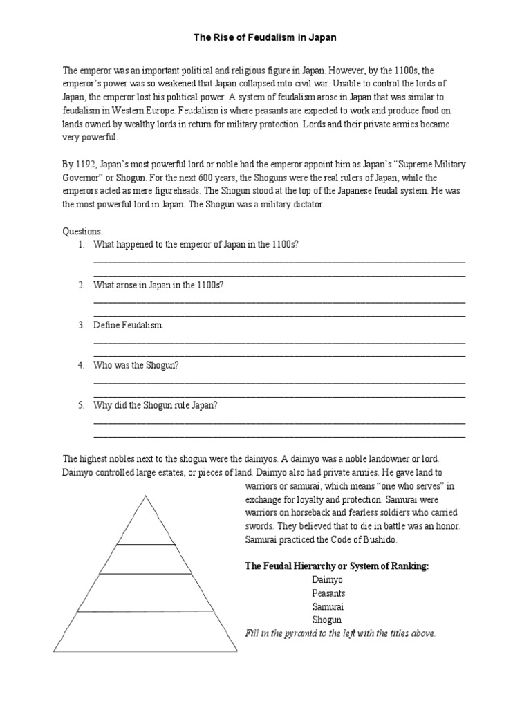 The Rise of Feudalism in Japan | Download Free PDF | Shogun | Samurai