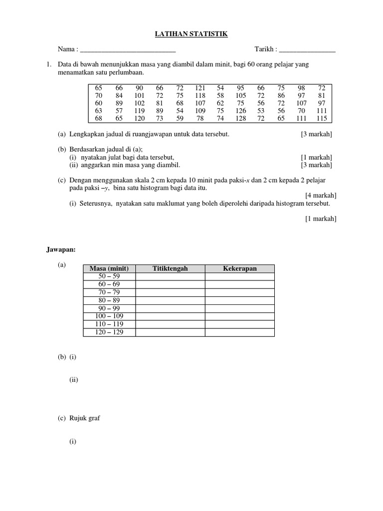 Latihan Statistik | PDF