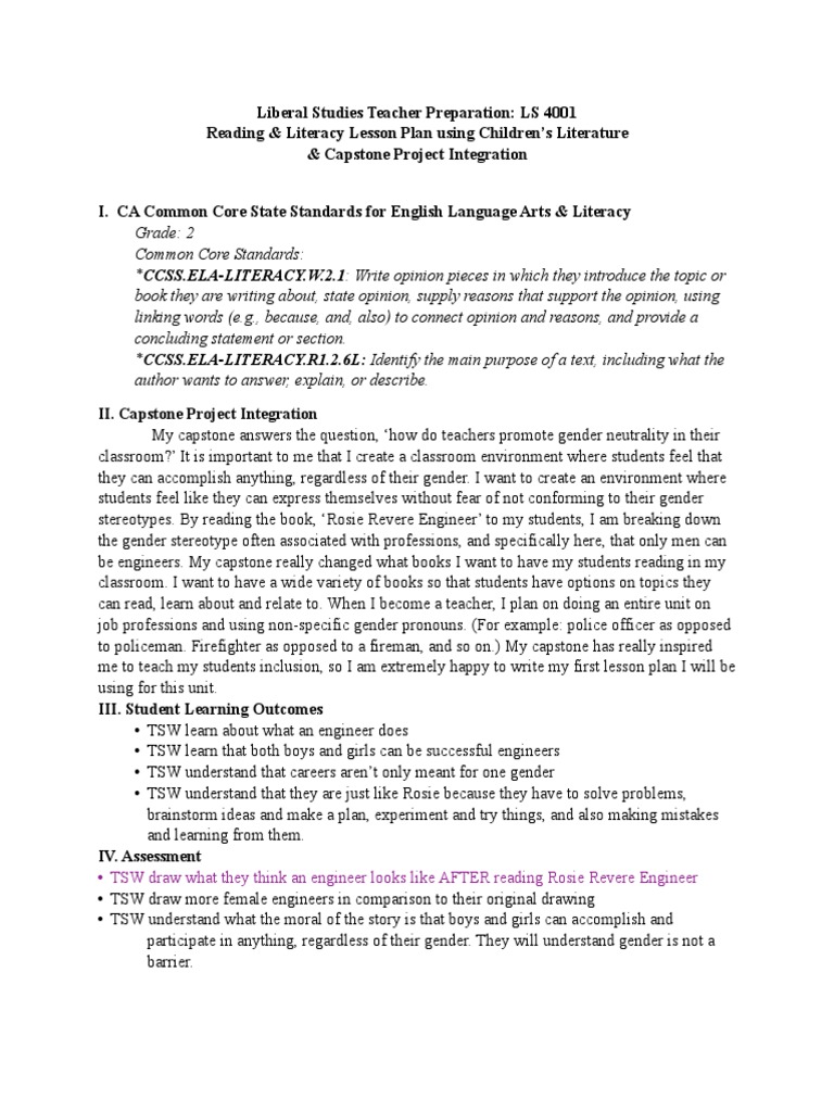 II. Capstone Project Integration: - TSW Draw What They Think An ...