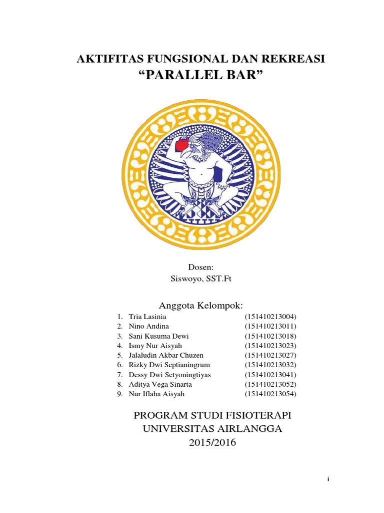 Latihan Fisioterapi dengan Parallel Bar | PDF