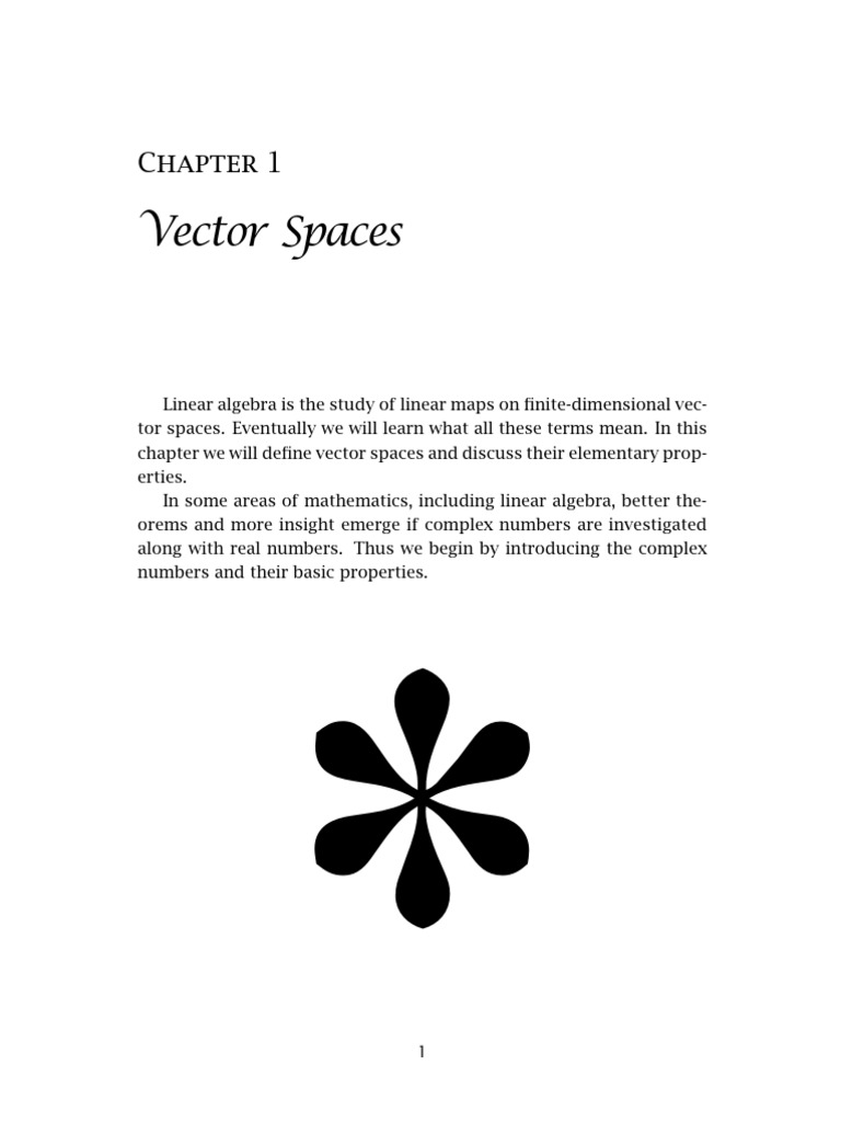 (Sheldon Axler) Linear Algebra Done Right Ch01 EspaciosVectoriales ...