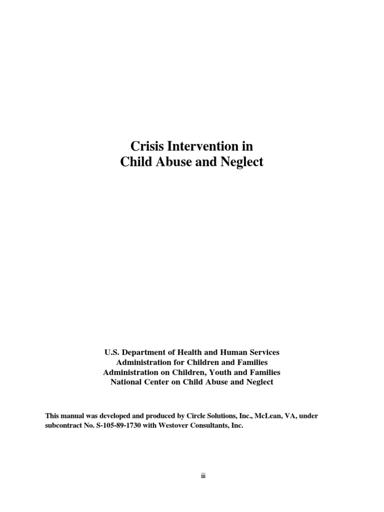 Crisis Intervention in Child Abuse and Neglect | PDF | Child Neglect ...