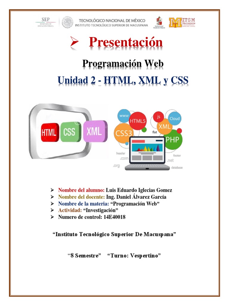 Unidad 2 - HTML, XML y CSS - Comercio Electronico | PDF