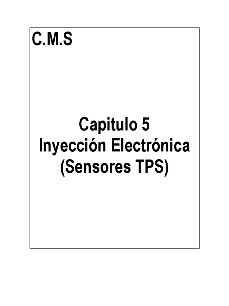 Sensor TPS | PDF | Resistencia Eléctrica y Conductancia | Movimiento (física)