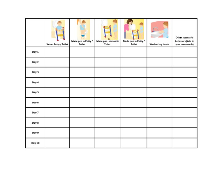 Potty Training Progress Log | PDF