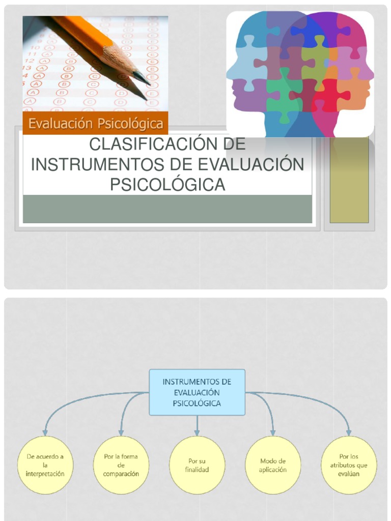Instrumentos de Evaluación Psicológica | PDF