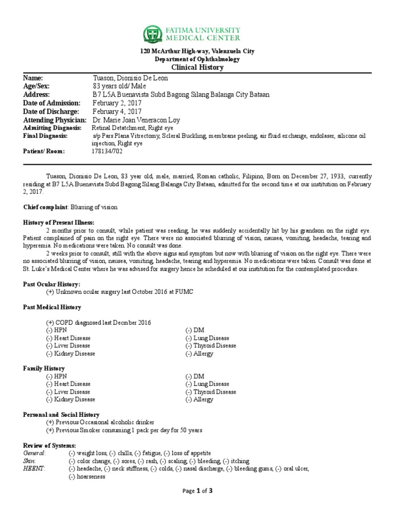 Clinical Summary | Symptoms And Signs | Medical Specialties