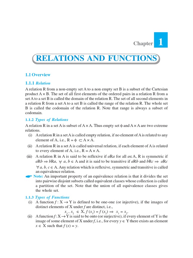 Maths NCERT Class 12 Math Exampler Problems | PDF | Function ...