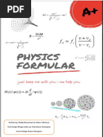 Physics Formulas For Class 10 - Physics Formulas List | PDF