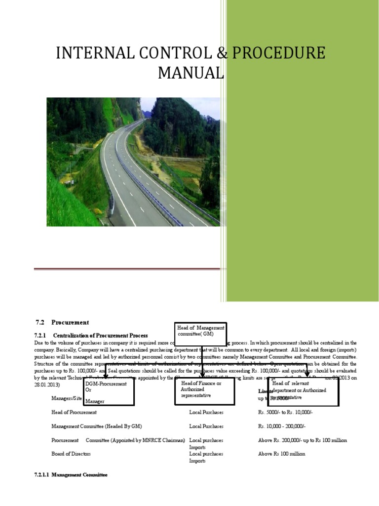 Procedure - Manual - V2 Edited 2017 Procu | PDF | Cheque | Inventory