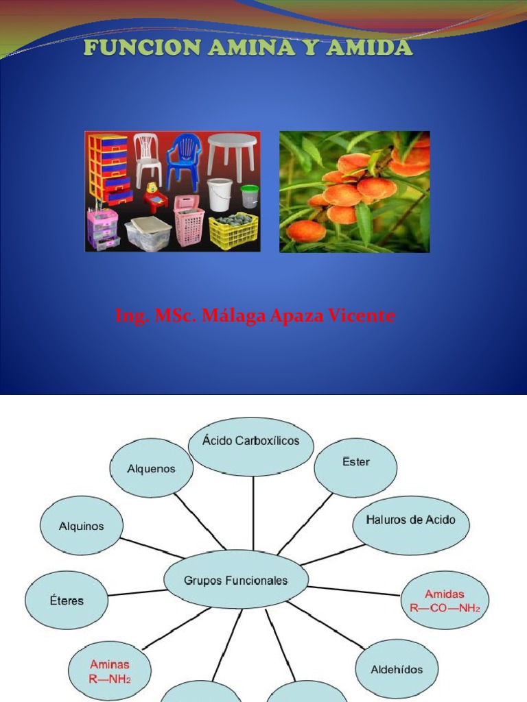 Funcion Amina y Amida | PDF | Amina | Sal (química)