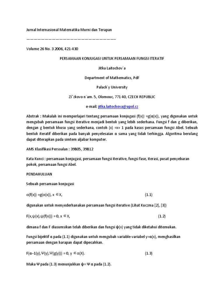 Jurnal Internasional Matematika Murni Dan Terapan3 | PDF