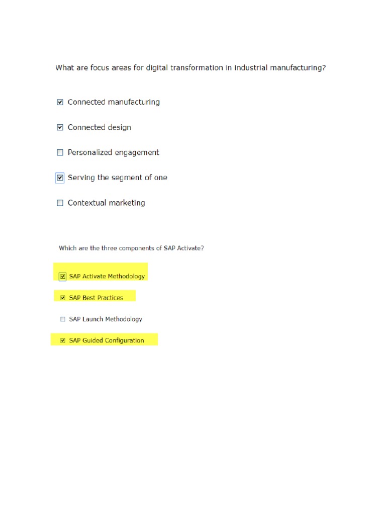 Web Assessment For SAP S4HANA For Sales Executives Exam PRODS4SALES | PDF