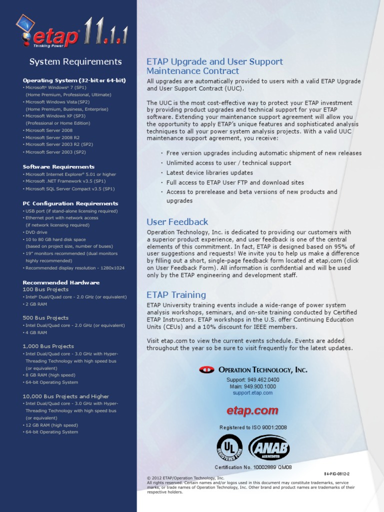 ETAP 11.1.1 Install Guide Release | Download Free PDF | Windows Server ...