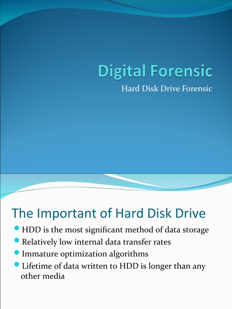 Hard Disk Drive Forensic | PDF | Digital Technology | Hard Disk Drive