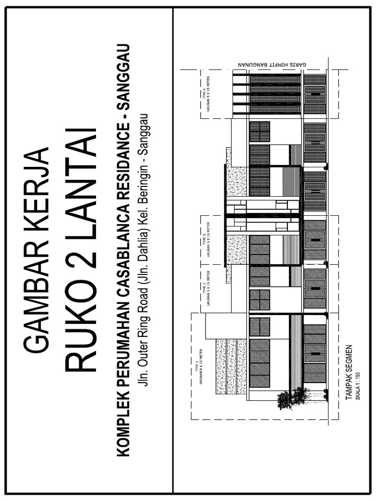 Gambar Kerja Ruko 2 Lantai PDF | PDF