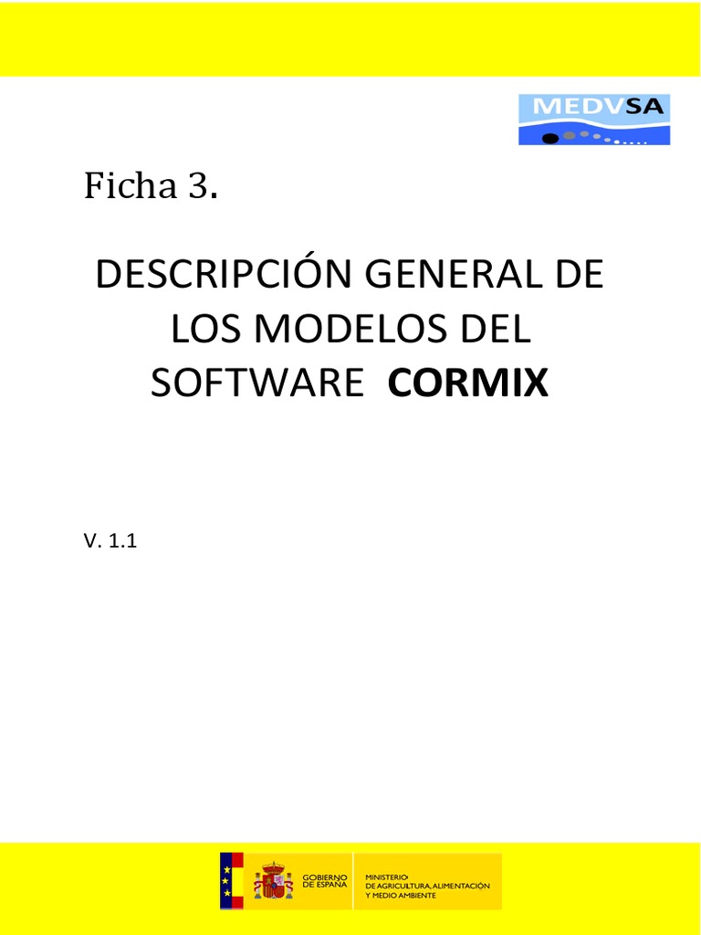 Cormix General | PDF | Simulación | Software
