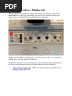Circuit Breaker Tripping Units Guide | PDF | Relay | Equipment
