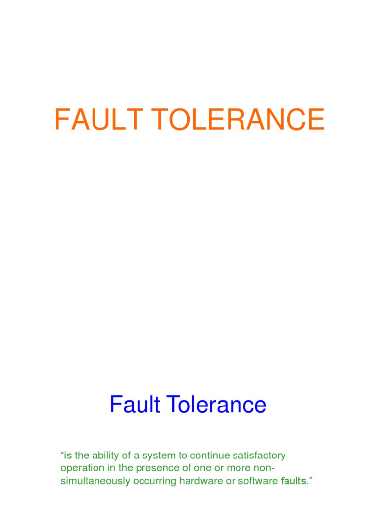 Faulttolerancech5 150426005118 Conversion Gate02 | PDF | Fault Tolerance | Parallel Computing