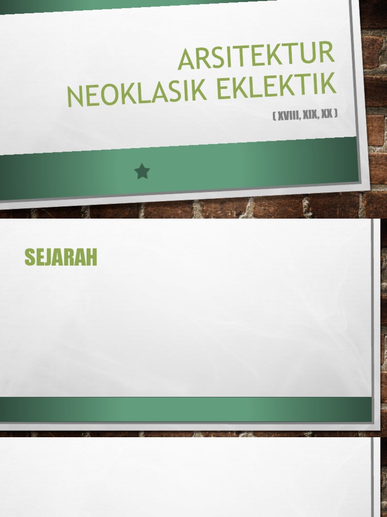 Arsitektur Neoklasik Eklektik 22 Pdf